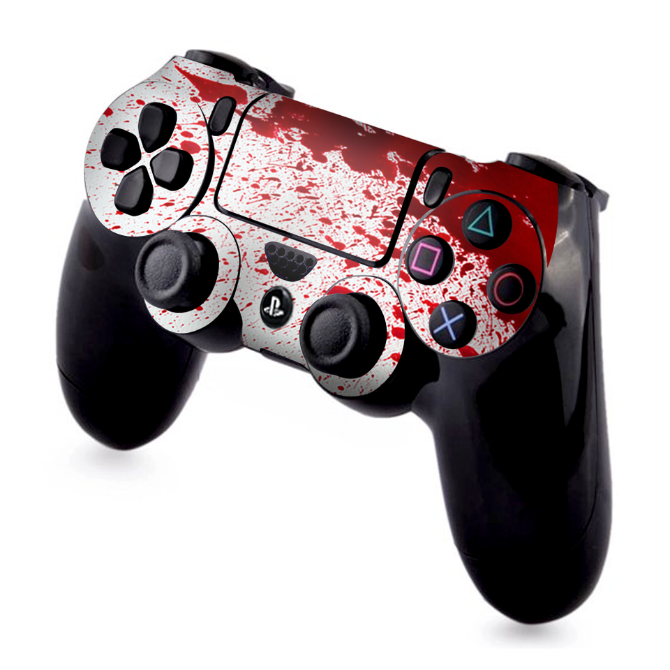 Skins Decal Wrap for PS4 / PS4 Pro Controller - Blood Splatter Dexter ...