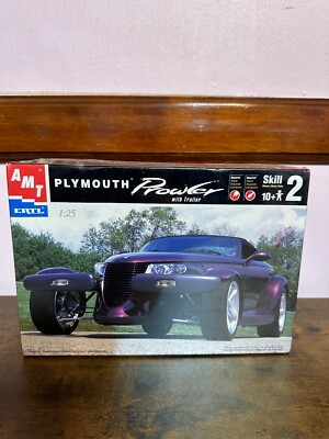 Plymouth Prowler with Trailer AMT 1:25 Model Kit 8588 Sealed Box | eBay