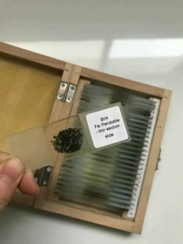 24PCS Geology Microscope Prepared Slides Mineral Thin Section Slides ...