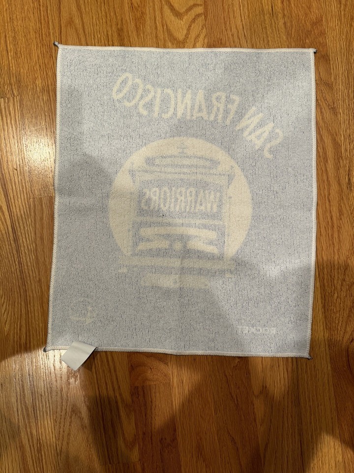 Golden State Warriors Rally Rag Towel SGA 17x15 New Black / Yellow 3/7 ...