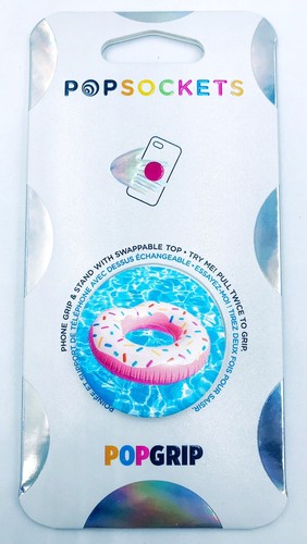 Popsockets 🍩 Inflatable Donut Pool Float Tube Swap Top Phone Holder Pop ...