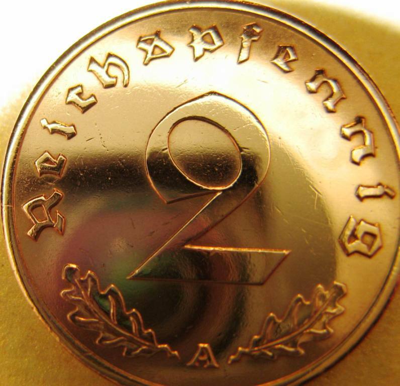 Germany 2 Reichspfennig 1940-Year Battle of Britain-Coin Third Reich ...