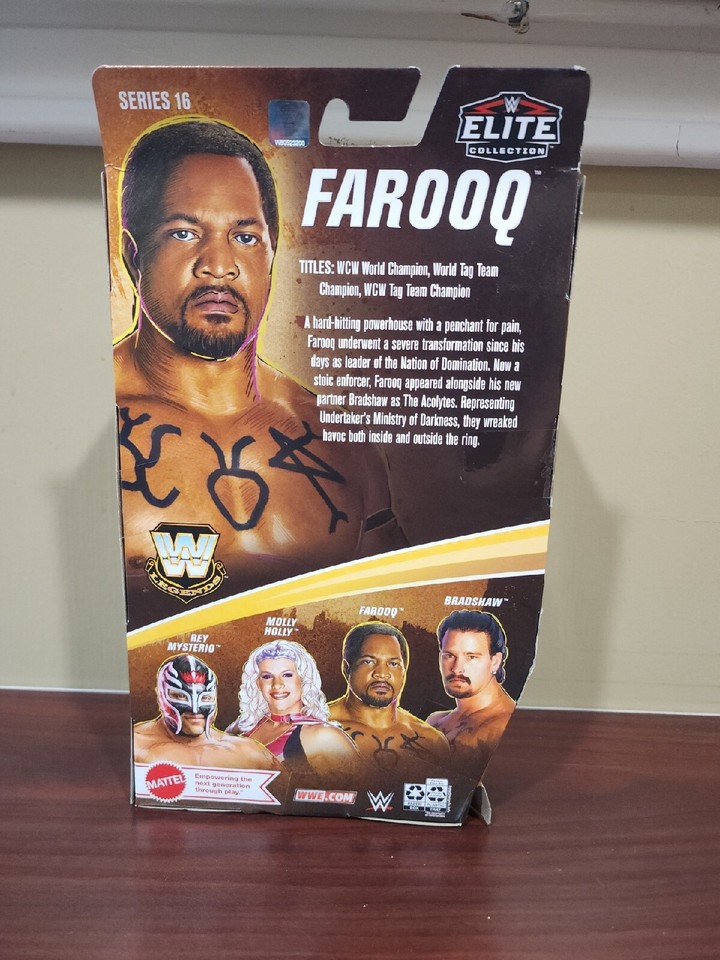 FAROOQ Wrestling Action Figure APA Mattel WWE Elite Legends Series 16 ...