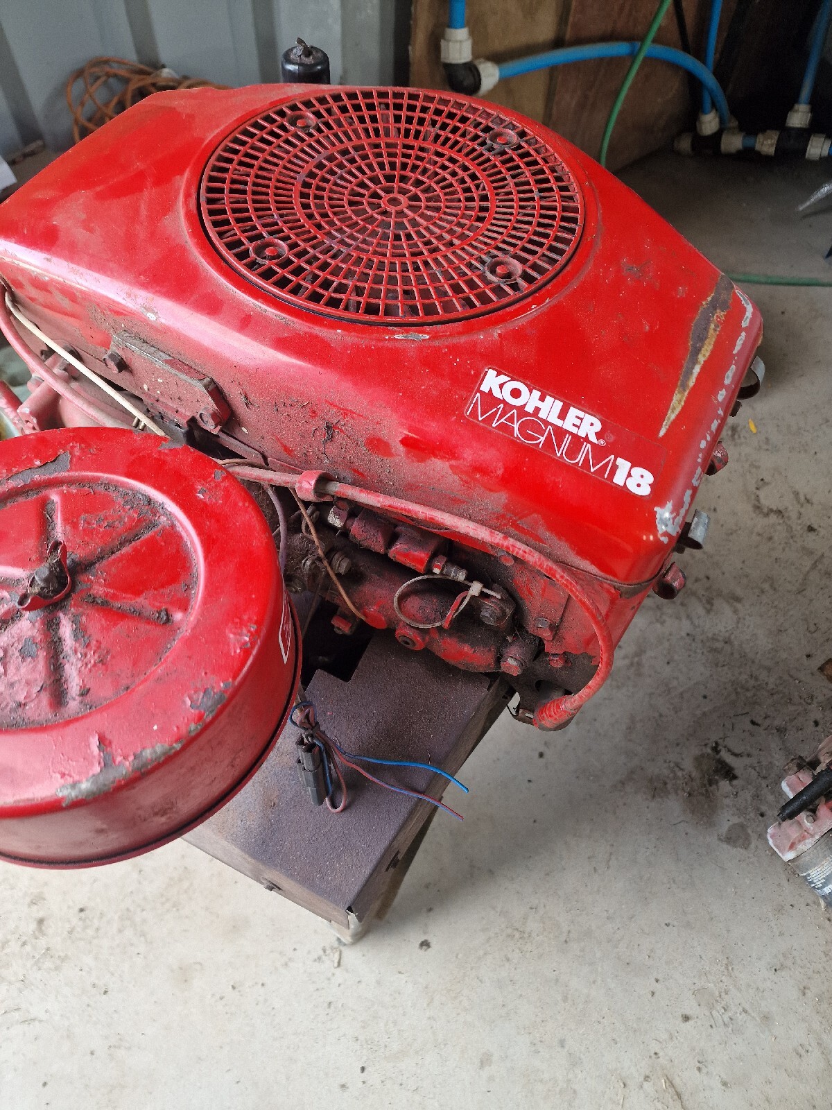 kohler magnum 18 18hp opposed twin ride on lawn mower engine westwood ...