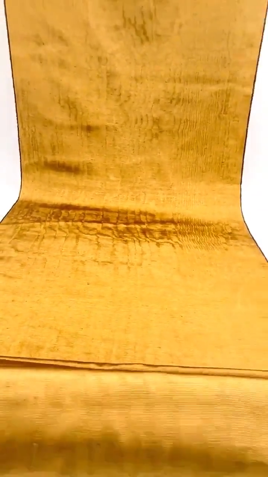 Warm Gold Silk Moire Fabric By 2 Meters, Watermark Patterned, Silk ...
