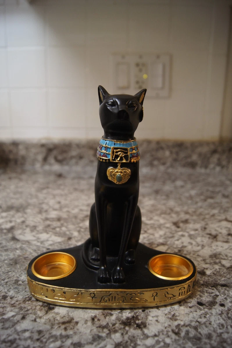 Gold Egyptian Cat Statue