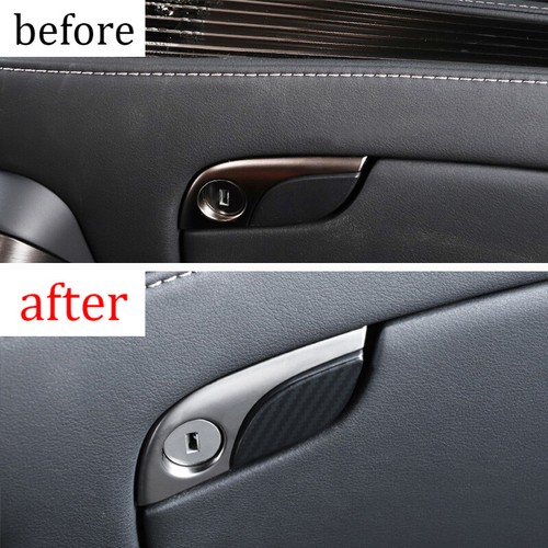 Steel Carbon Fiber Co-Pilot Storage Box Switch Trim 1pcs For Lexus ...
