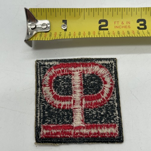 U.S. Military ArmY 90th Infantry Division Patch Insignia Cut Full Color ...
