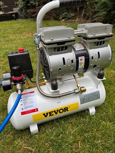 VEVOR 2 Gallon Air Compressor 9L and Spray Paint Pressure Pot Tank 30L ...