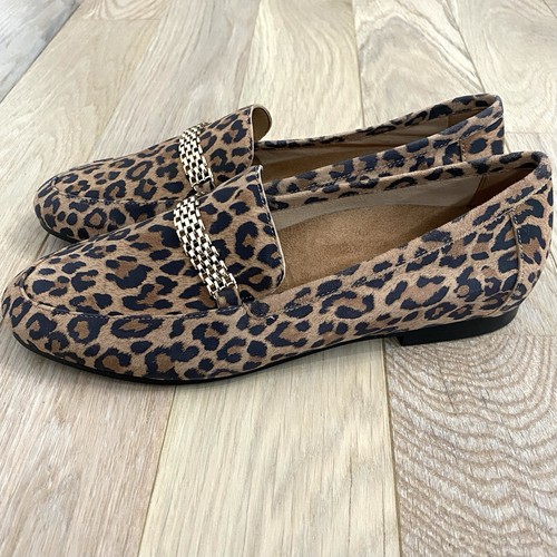 Vionic Charlotte Loafer Size 8.5 Leopard Print Suede | eBay