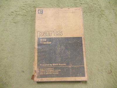 Caterpillar D10 84W-76X CAT Tractor Manual Service Parts Book | eBay