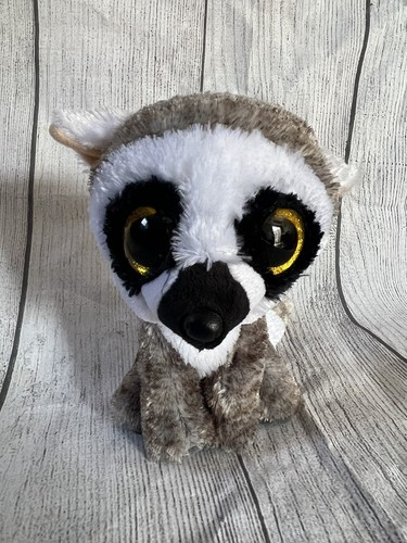 2021 TY BABY BEANIE BOO~LINUS THE GREY AND WHITE LEMUR 6"~BRAND NEW ...