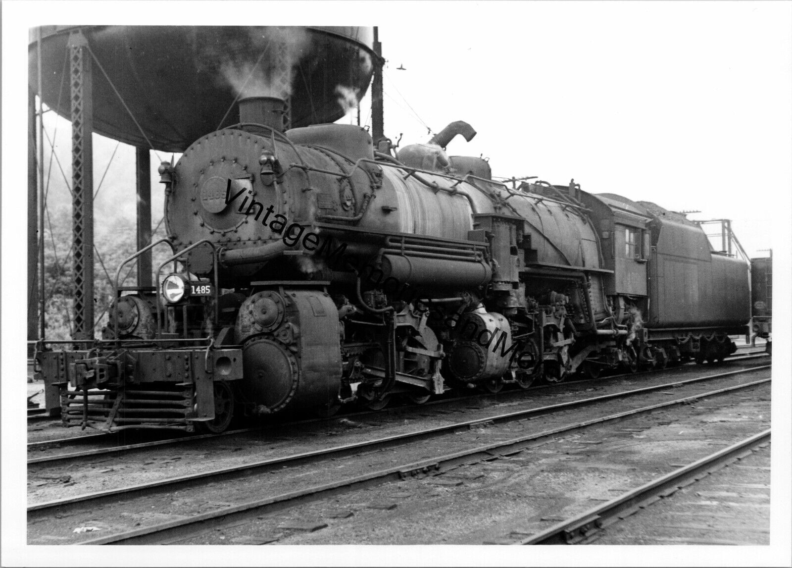 Vintage Norfolk and Western Railroad 1485 Steam Locomotive T3-418 | eBay