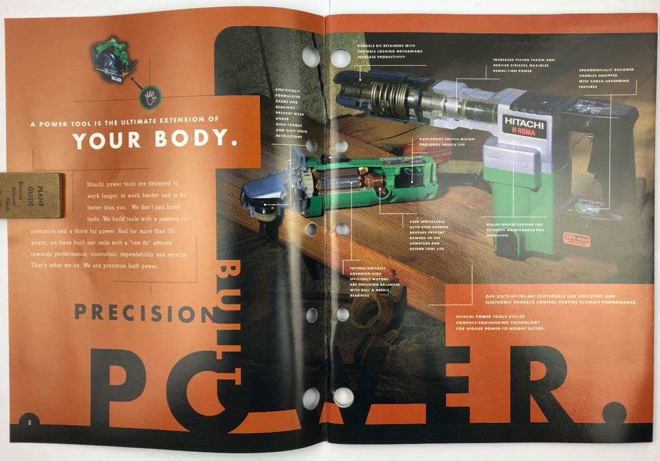 1999 Hitachi Power Tools Catalog - Precision Built Power 70 pages | eBay