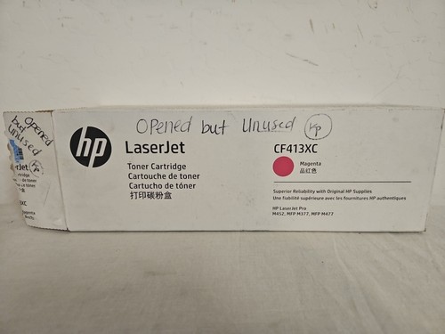 HP LASER JET TONER CARTRIDGE - CF413XC - MAGENTA - OPEN BOX | eBay