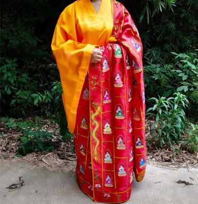 buddhist embroidery zuyi Buddha zen lay cassock shaolin monk suits kesa ...