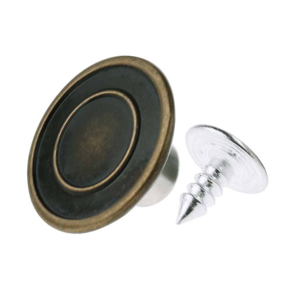 10PCS Metal Buttons Suspender Replacement Instant Clothes Jeans Pants ...