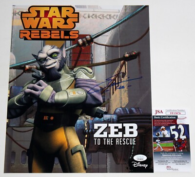STEVE BLUM SIGNED 11x14 PHOTO STAR WARS REBELS ZEB AUTOGRAPHED +JSA COA ...