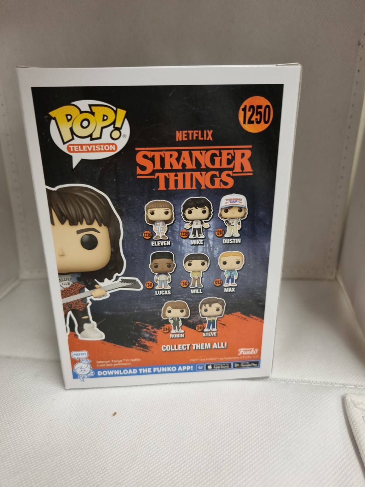 Funko Pop Vinyl Figure Stranger Things 1250 Eddie Munson Special ...
