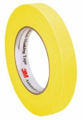 3M 6652 - Automotive Refinish Gold Masking Tape 18 mm x 55 m, 48 Rolls ...