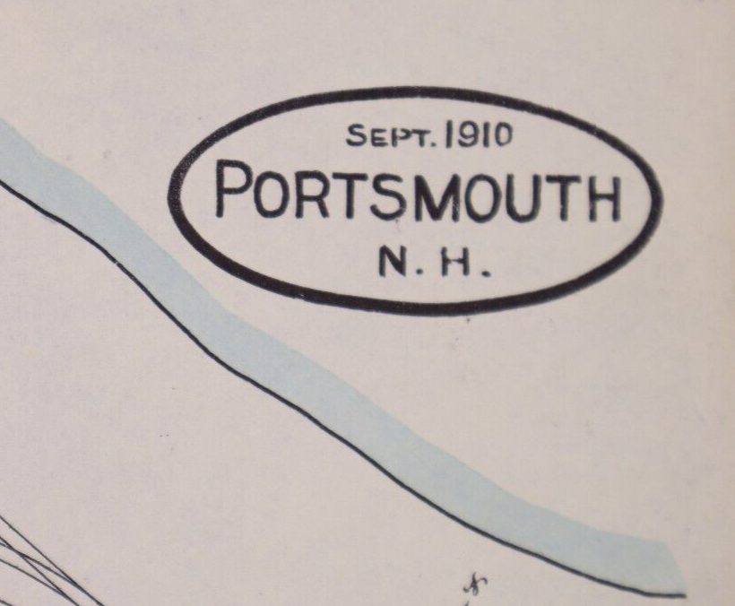 1910 Plat Map MARKET St., LUMBER YARDS - COAL POCKETS, PORTSMOUTH, NH ...