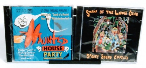 Lot 2 Haunted CDs Spooky Sound Effects+Haunted House Party CD SEALED ...