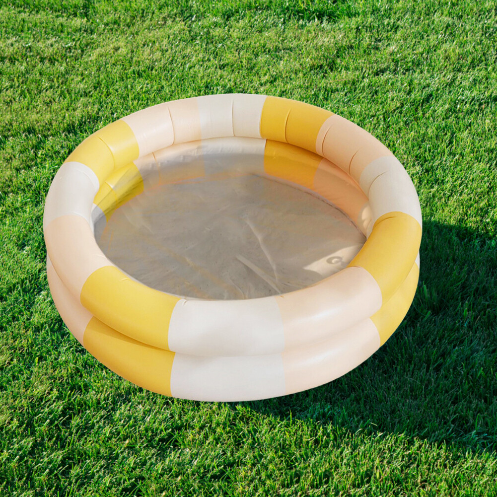 Inflatable Swimming Pool Baby Toys Outdoor Paddling Pool (Yellow 150cm ...