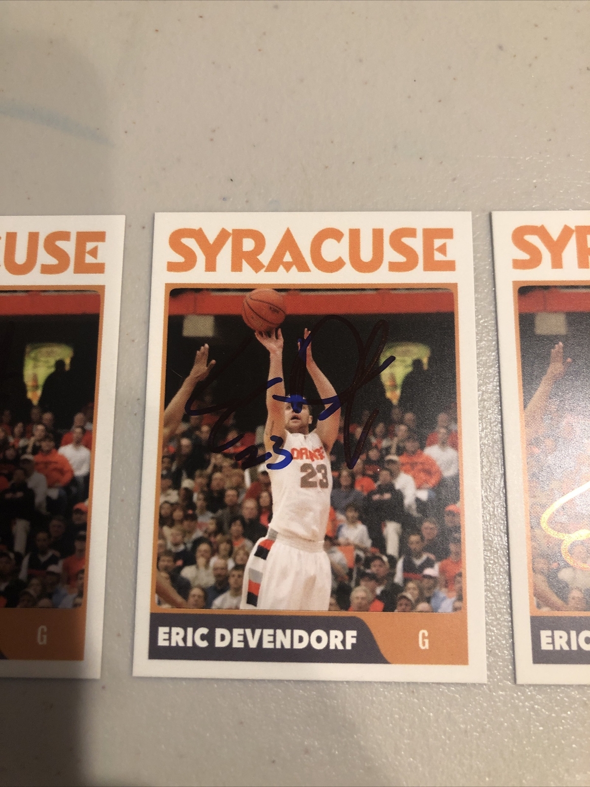 SYRACUSE ORANGE- ERIC DEVENDORF SIGNED AUTOGRAPH CUSTOM TRADING CARD ...