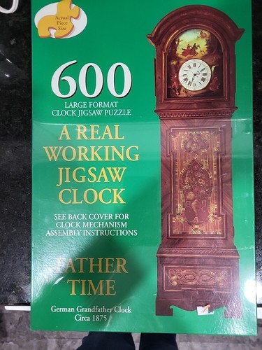 Sealed Bits & Pieces Grandfather Clock 600 Piece A Real Working Jigsaw ...