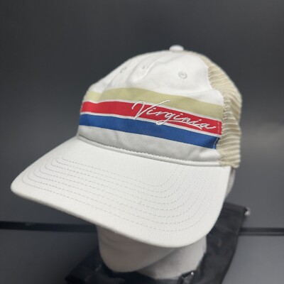 Virginia USA The Game Mesh Strap Back Hat Embroidered Logo Cap OSFM | eBay