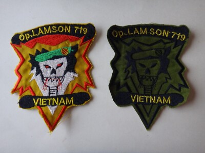 2 Vietnam War Color & Subdued Patches US 5th SFG MACV-SOG Operation LAM ...