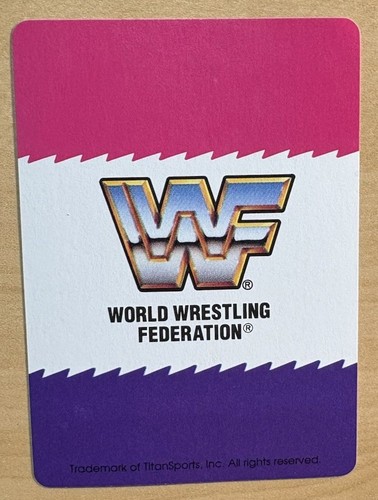 Million Dollar Man Ted Dibiase 1991 WWF Playing Card, 4 Of Diamonds, NM ...