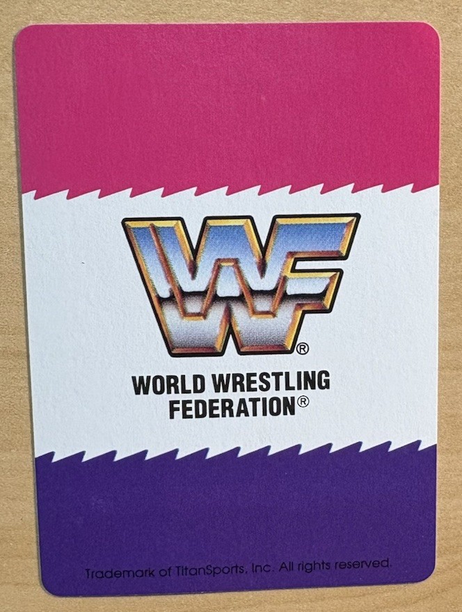 Million Dollar Man Ted Dibiase 1991 WWF Playing Card, 4 Of Diamonds, NM ...