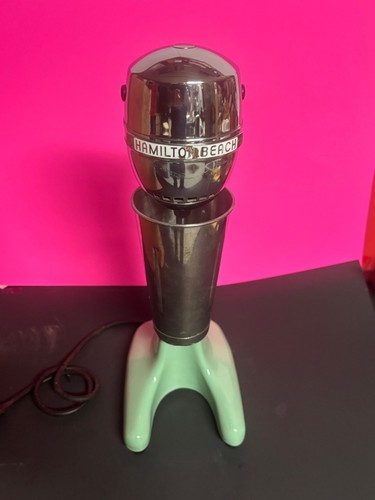 Vtg 1940s-1950's Hamilton Beach Model 30 Milkshake Malt Blender, Jade w ...