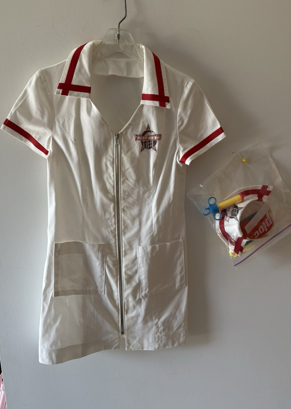 “Sexy” Nurse Costume w Hat & Tools. Very Fitted Rodeo Nurse Outfit- Med ...