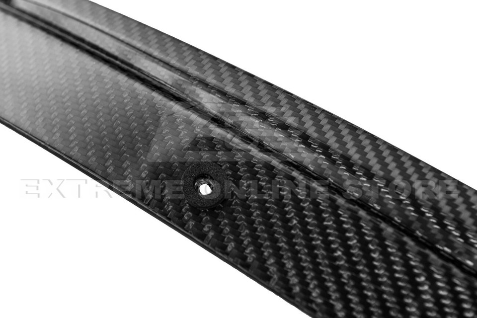 For 16-19 Cadillac CTS-V CARBON FIBER Package Front Splitter Side Wheel ...