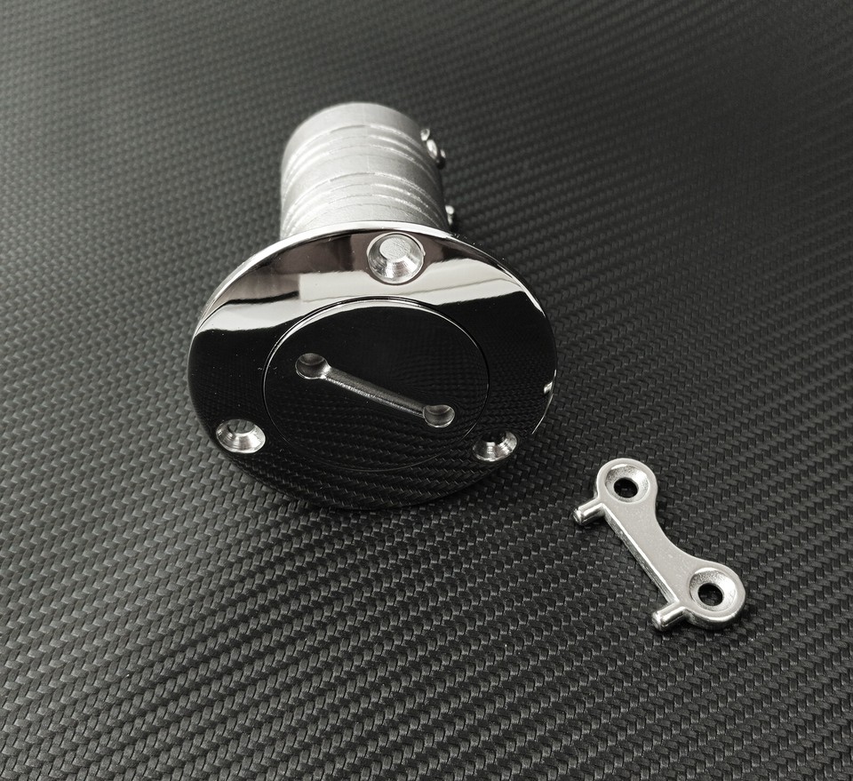 Polished Stainless Steel Flush Mount Gas Tank Fuel Filler Neck and Cap ...
