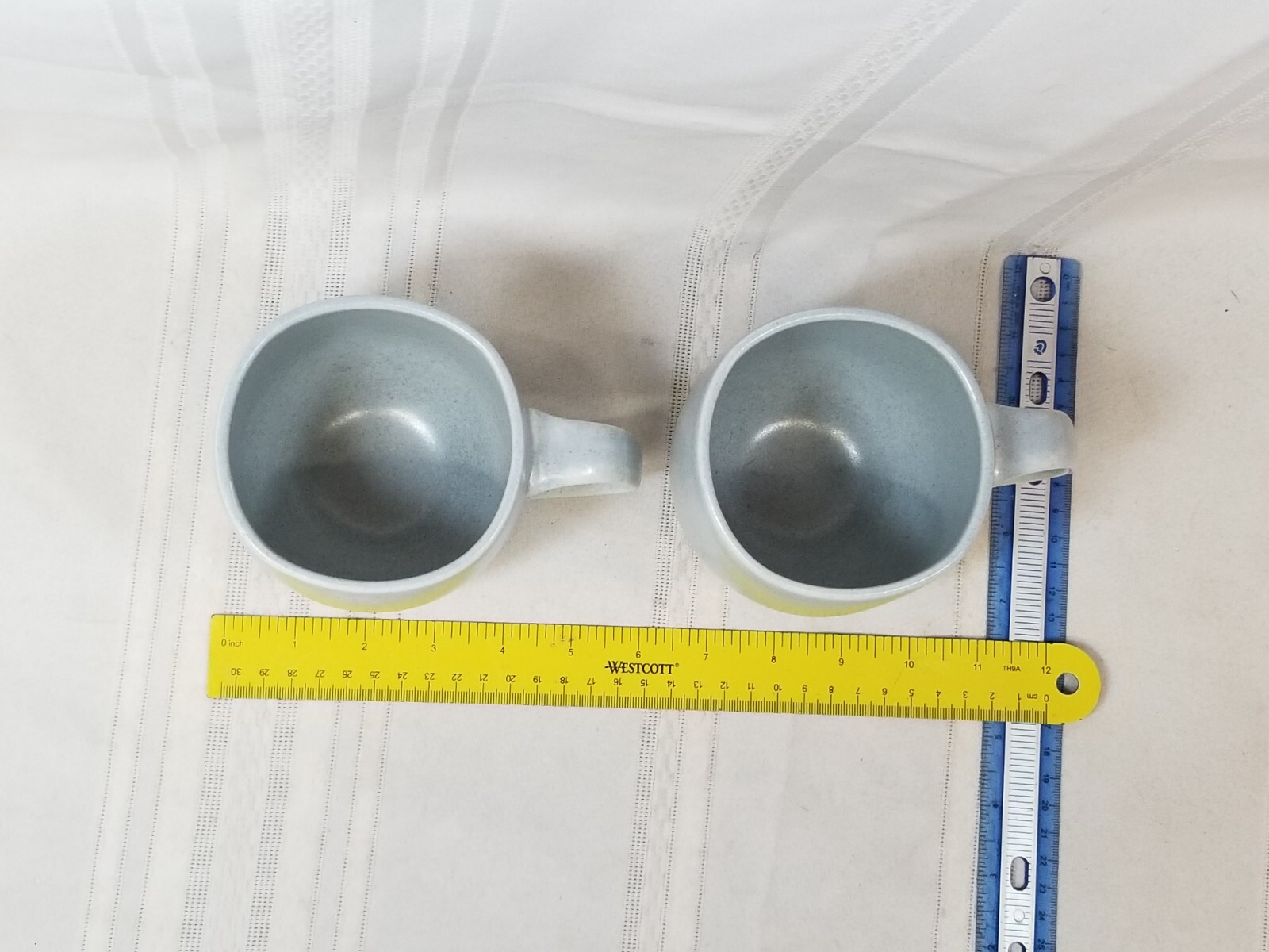 2 Pottery Barn Luna Mug Blue | eBay