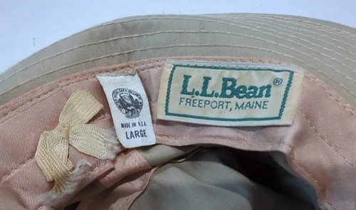 LL Bean BUCKET HAT 1999-2000 Made USA with 18 European Cities & Events ...
