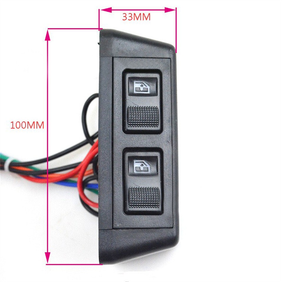 12V Universal 3 Remote Switch Kit Door Lock Power Window Fit For Front ...