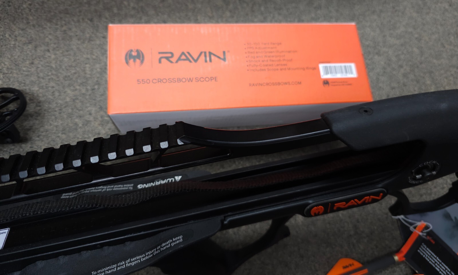 Ravin R29X Crossbow Kit 450 FPS, Helicoil Technology w/ Scope (Black ...