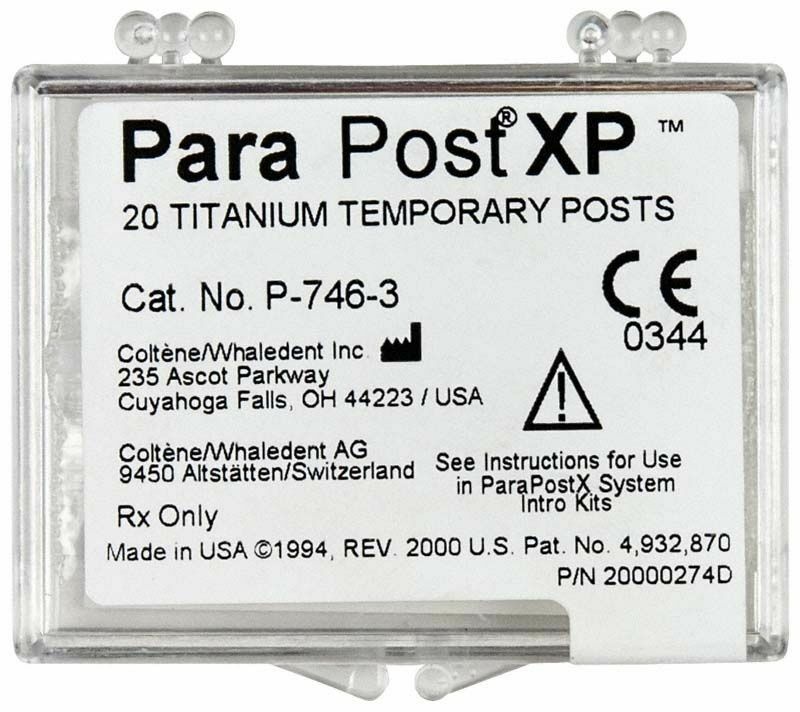 COLTENE P7463 ParaPost XP Brown .036" (9mm) Temporary Titanium Post 20 ...