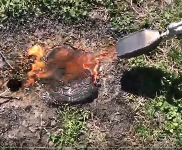 Tree stump remover/ crucible and mold pre heater burns all fuels NOBOX7 ...