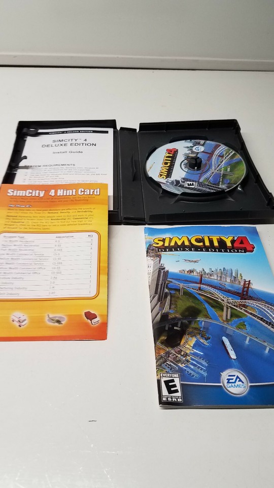 SimCity 4: Deluxe Edition (PC CD-ROM, 2003) 2-Disc Set Complete ...