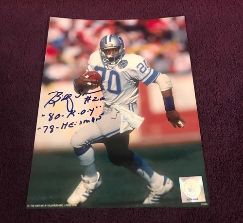 BILLY SIMS Autograph PHOTO HEISMAN WINNER Auto | eBay