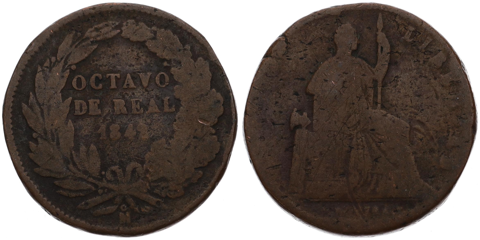 Mexiko - Mexico 1/8 Octavo De Real 1842 - i | eBay