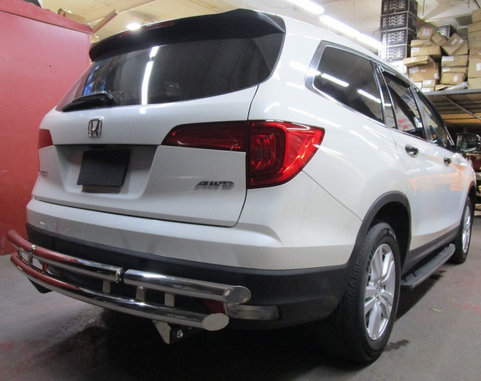 FOR: 2016-2022 HONDA PILOT, PASPORT. BLACK or SS, REAR BUMPER GUARD ...