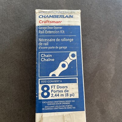 Chamberlain 7708CB-P Chain Drive Rail Extension Kit for 8 Foot High ...