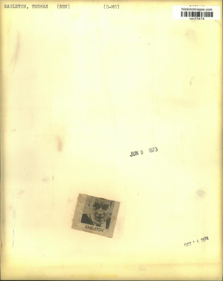 1973 Press Photo Senator Thomas Eagleton during military funding ...