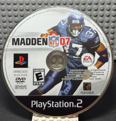 Madden NFL 07 (PS2, 2006) Disc Only - Untested, Scratches, No Tracking ...